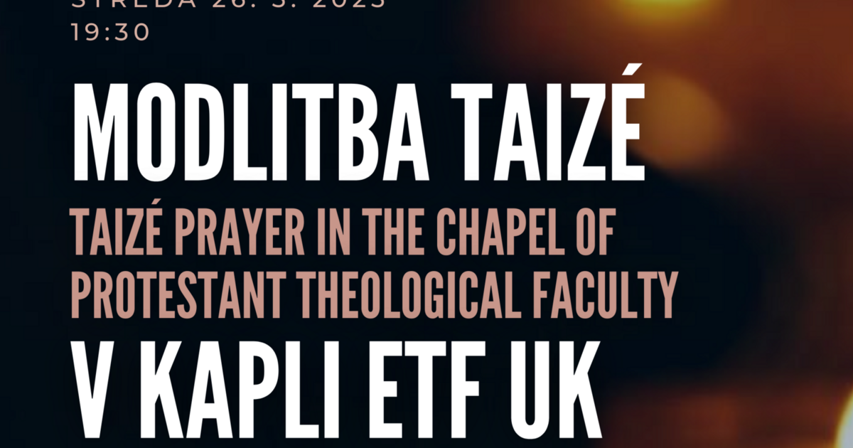 Modlitba Taizé v kapli ETF